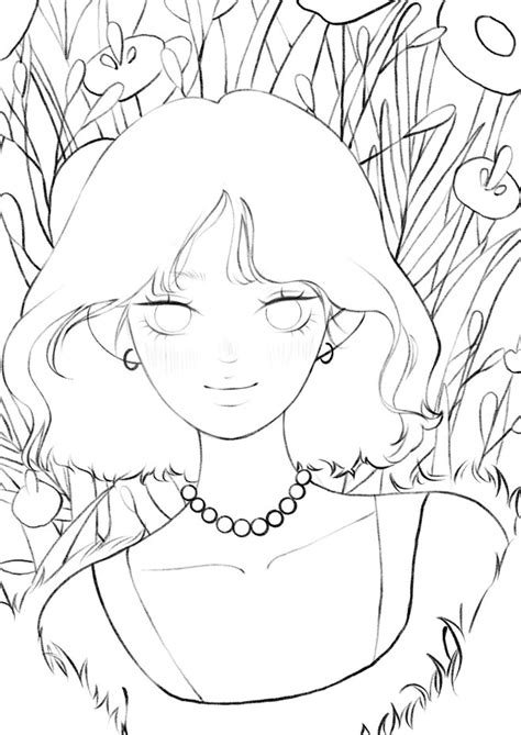 扁平化女孩插画 2