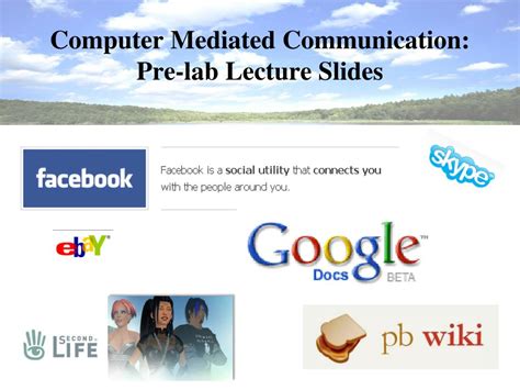 Ppt Computer Mediated Communication Pre Lab Lecture Slides