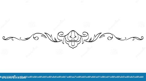 Black And White Set Of Delimiters For Text Divider Stock Vector Illustration Of Decoration