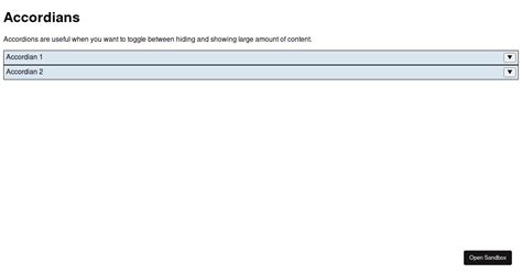 Accordian Codesandbox