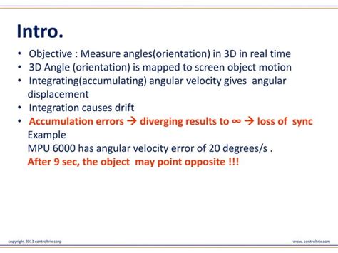 Handheld Device Motion Tracking Using MEMS Gyros And Accelerometer PPT