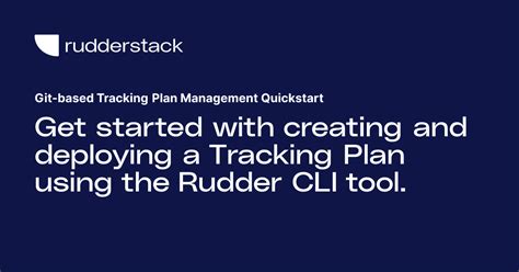 Git Based Tracking Plan Management Quickstart Rudderstack Docs