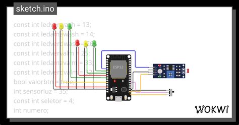 Atividade 2 Semafaro Av2 Completo Wokwi Esp32 Stm32 Arduino Simulator