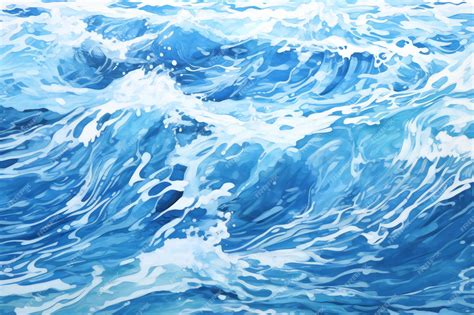 Premium Photo Abstract Blue Sea Water Texture Background