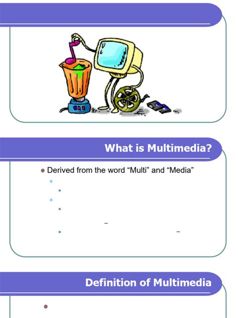 Intro To Multimedia Multimedia Elements Pdf Multimedia Graphics