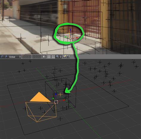 tracking how to align the camera in a solved motion tracked scene