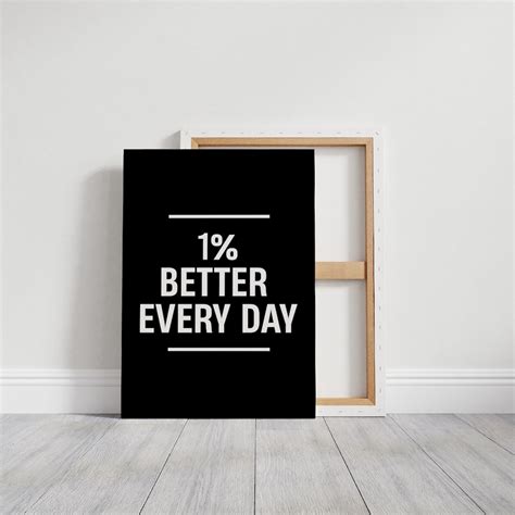 1 Better Every Day Motivational Canvas Wall Art Home Office Decor