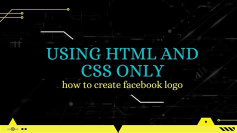 How To Create Facebook Logohtmlcss Youtube