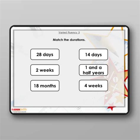 Year 4 Years Months Weeks And Days Reasoning And Problem Solving Resource Classroom Secrets
