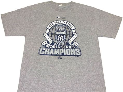 Rare Vintage 2009 New York Yankees 27 Time World Series Champions T