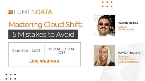 Webinar Cloud Cloudmigration Cloudmodernization Lumendata Data Datamanagement Lumendata