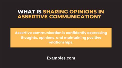 19+ Sharing Opinions in Assertive Communication Examples