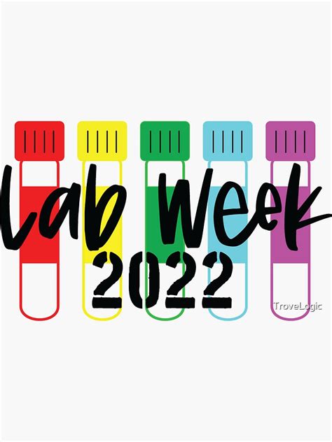 Lab Week 2022 Colorful Lab Week Sticker For Sale By Trovelogic