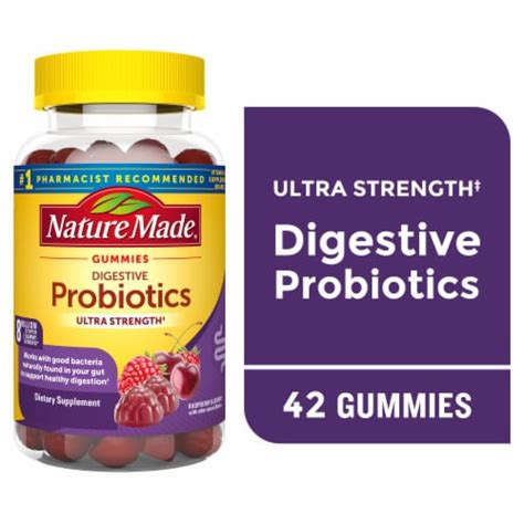 Nature Made Digestive Probiotics Gummies Raspberry And Cherry Flavored