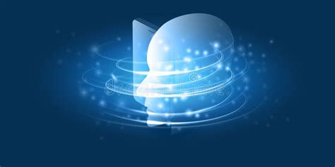 Futuristic Machine Learning Artificial Intelligence Cloud Computing Automated Support