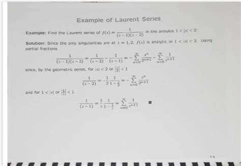 example of laurent series example find the laurent series of f z