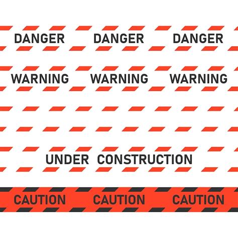Premium Vector Red Caution Seamless Tape Prioritizing Safety