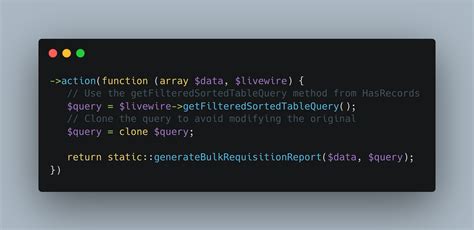 How To Dynamically Filter And Export Table Data In Filament
