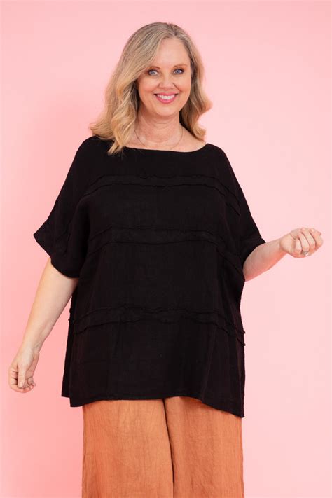 Plus Size Linen Top Au