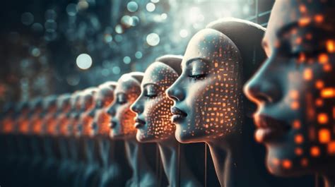Premium Ai Image Women In Technology Data Flow Concept Big Data