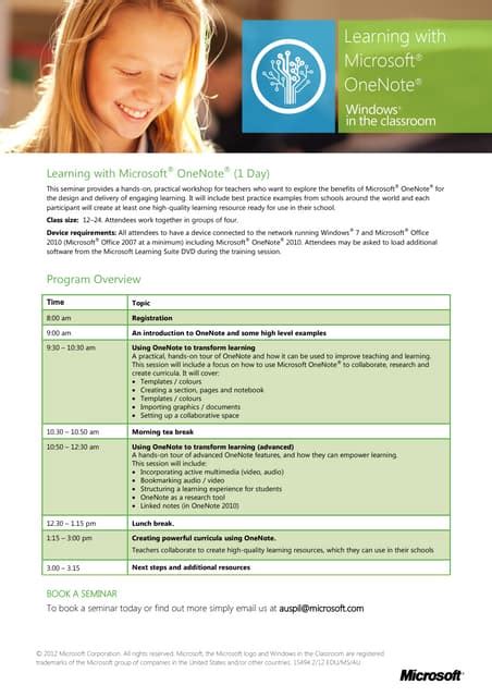 learning with microsoft one note pdf