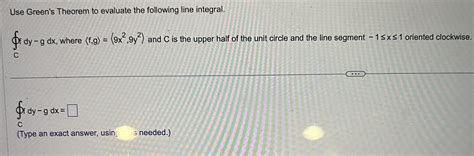 solved use green s theorem to evaluate the following line