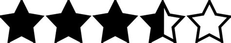 Half Star Symbol ClipArt Best
