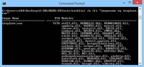List And Kill Running Programs From Remote Computer Using Built In Windows Commands