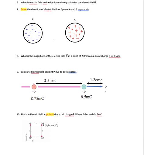 Solved 11 Draw Electric Field Line Due To Two Charges In