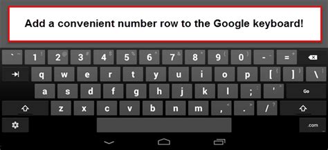 How To Add A Dedicated Number Row To The Google Keyboard In Android