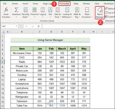 Examples Of Offset Function In Excel Formulavba