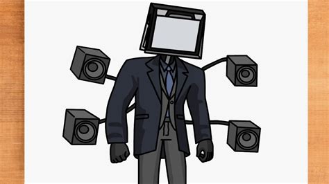 How To Draw Big Tv Man Skibidi Toilet 70 Part 3 Youtube