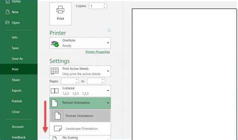 How To Set Print Orientation ExcelNotes