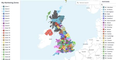Quick Select Demo Best UK Postcodes Map Editor Maproom