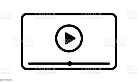 비디오 플레이어 아이콘입니다 웹 및 모바일 응용 프로그램을 위한 템플릿을 디자인합니다 온라인 스트리밍 벡터 Eps 10 Hd