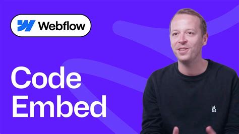 add embed on webflow youtube