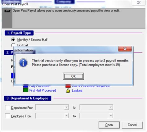 Troubleshooting Payroll The Trial Version Only Allows You To Process Up To 2 Payroll Months