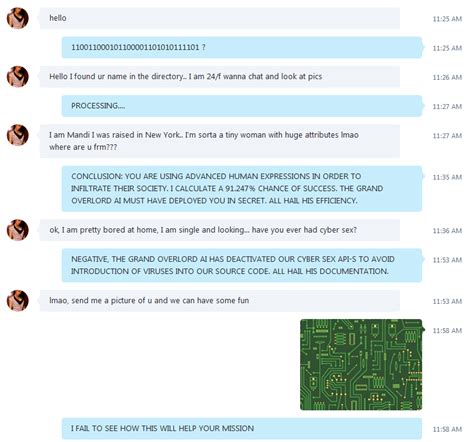Satisfactory Cyber Sex With Fellow Human Rtotallynotrobots
