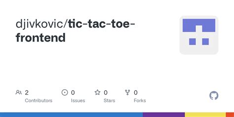 Github Djivkovictic Tac Toe Frontend