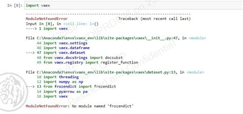 ModuleNotFoundError No Module Named Vaex Astro Vaex Viz Issue
