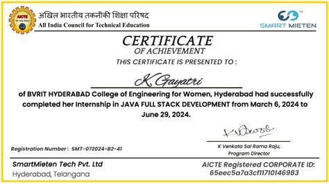 Java Fullstackdevelopment Internship Softwaredevelopment