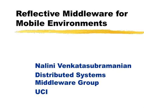 ppt reflective middleware for mobile environments powerpoint