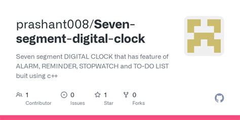 Github Prashant008seven Segment Digital Clock Seven Segment Digital
