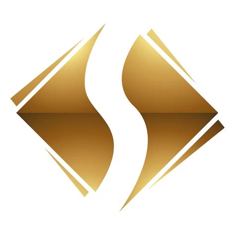 Premium Vector Golden Letter S Symbol On A White Background Icon 7
