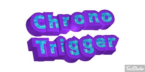 Chrono Trigger Videogame Animated  Logo Designs