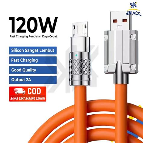 Kn Acc Usb Kabel Data Charger Casan Micro Type Tipe C Fast Charging W Murah Lazada