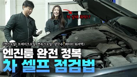 엔진룸 셀프 점검 방법의 모든 것 이거 모르면 큰일 나요 엔진오일 미션오일 브레이크오일 냉각수 워셔액 배터리 Youtube
