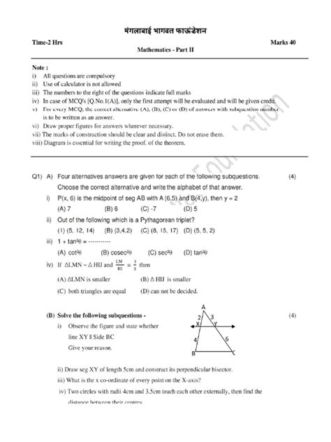 Mathematics Part Ii English 40 Pdf