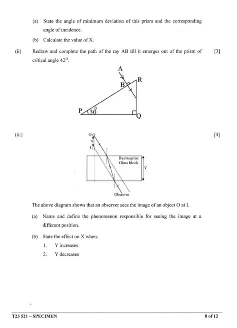 ICSE Physics Specimen Paper 2023 With Solutions Answer Key