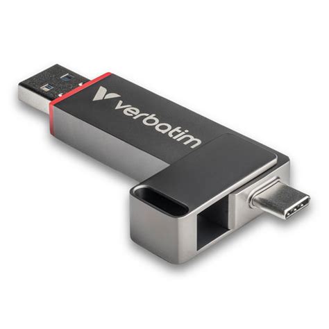 Verbatim Dual Quickstick 128gb Usb A Usb C Flash Drive Ln158044 32040 Scan Uk